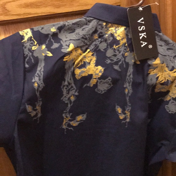 VSKA | Shirts | Charitycare Packages Vska Nwt Dresscasual Shirt | Poshmark